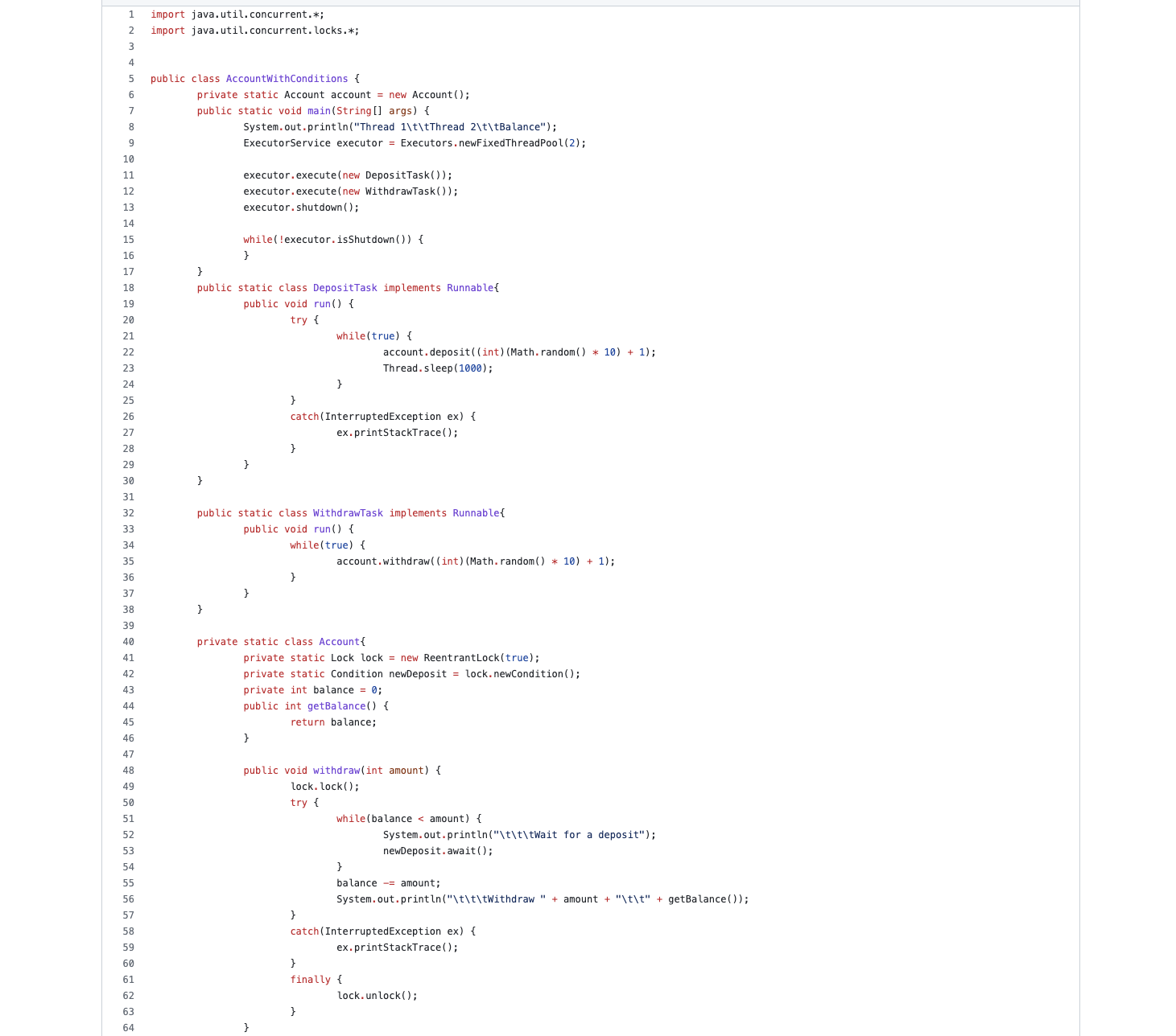 Multithreaded Account Keeping Application Personal Website